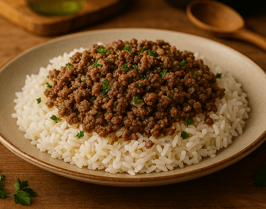 Riz Viande Hachée Libanais