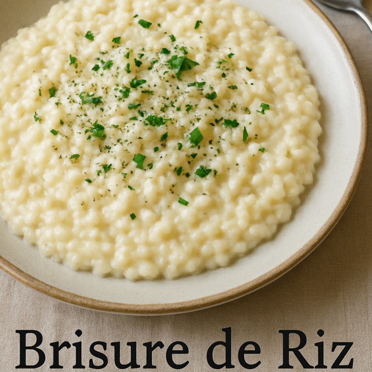 Brisure de Riz Recette